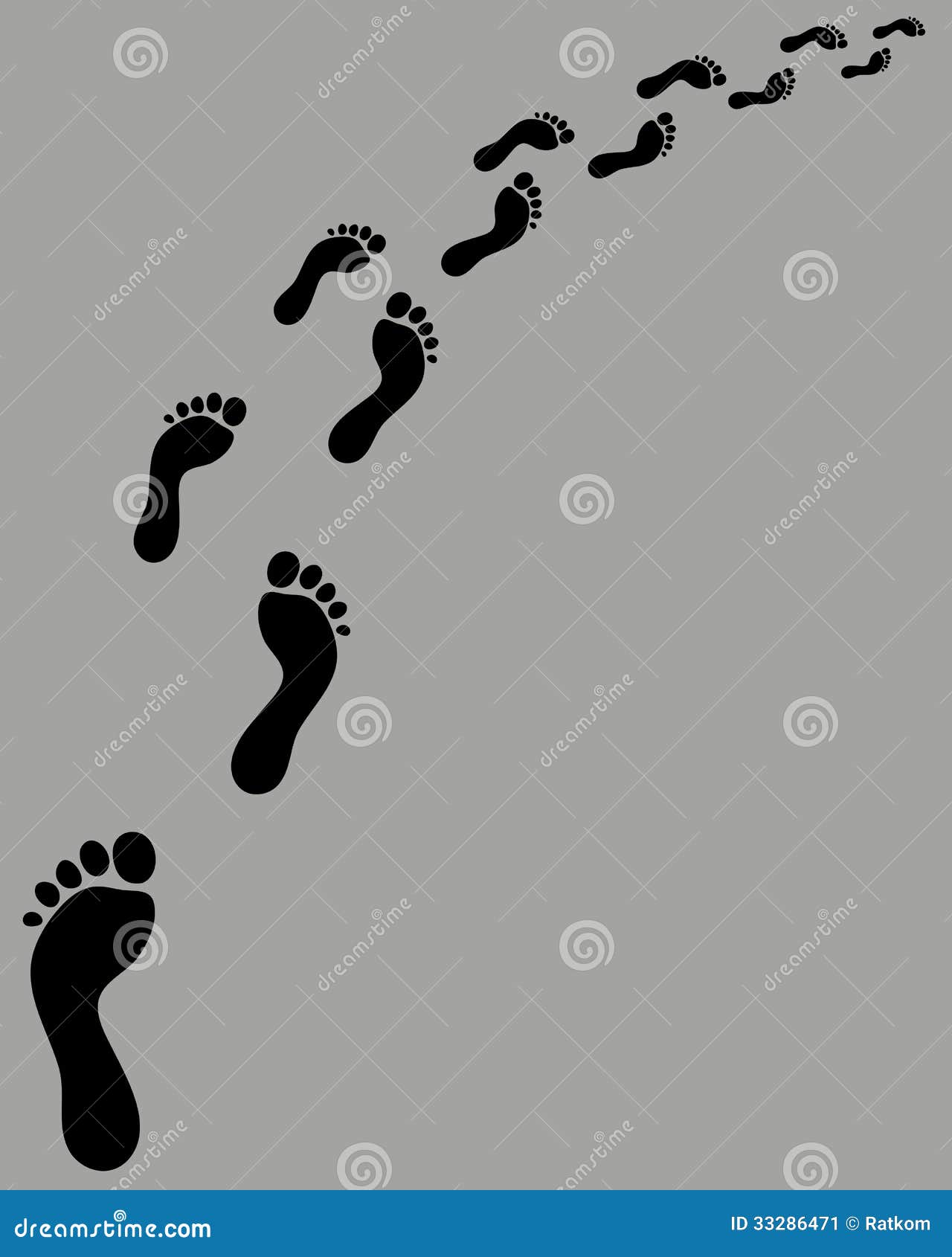 Footsteps stock illustration. Illustration of natural - 33286471