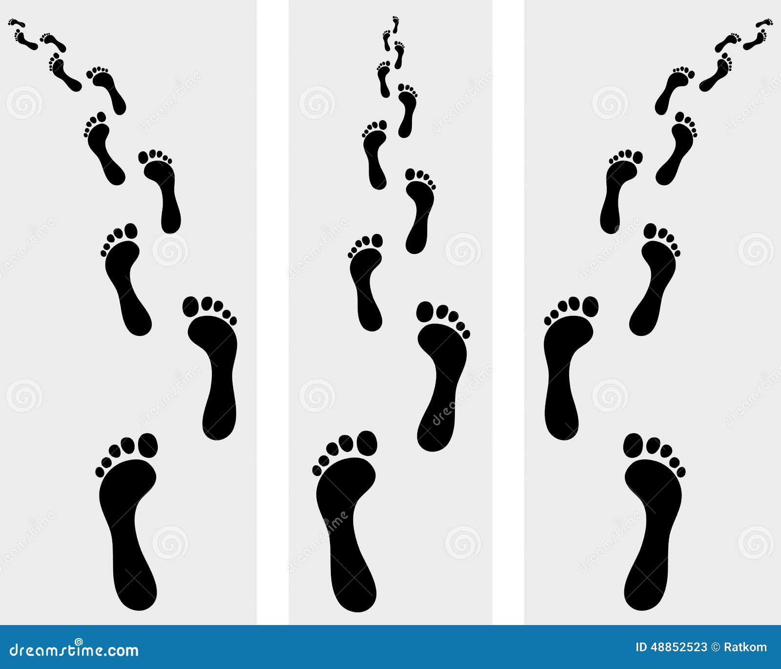 Footsteps stock illustration. Illustration of shape, health - 48852523