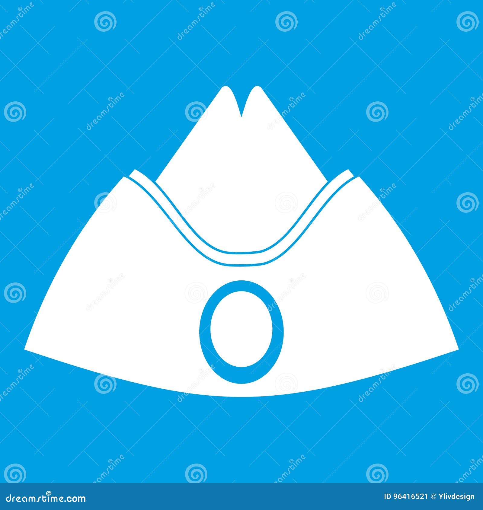 Blue Forage Cap Of Stewardess Vector Icon | CartoonDealer.com #81121767