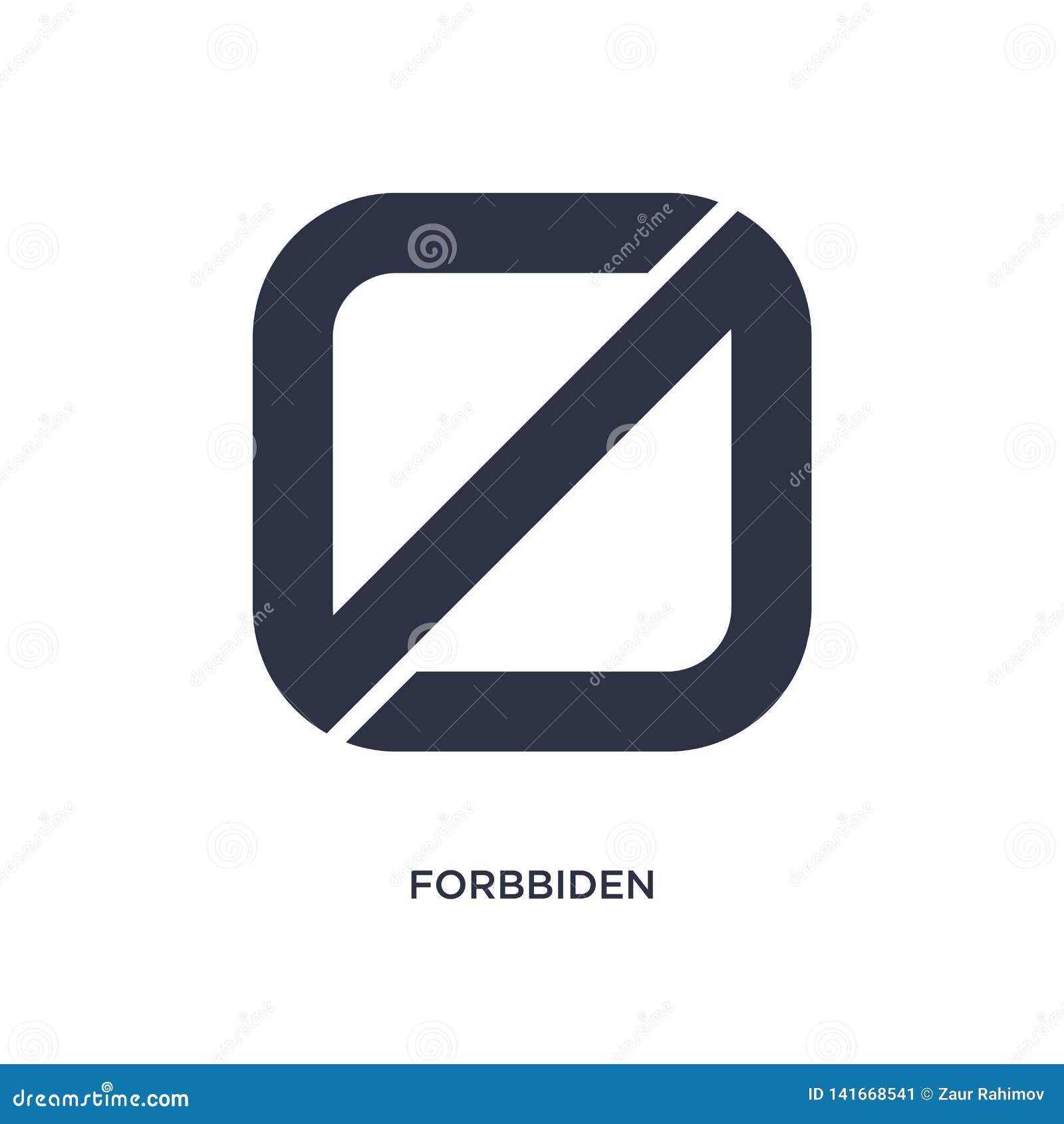 Forbbiden Icon Vector Sign And Symbol Isolated On White Background ...