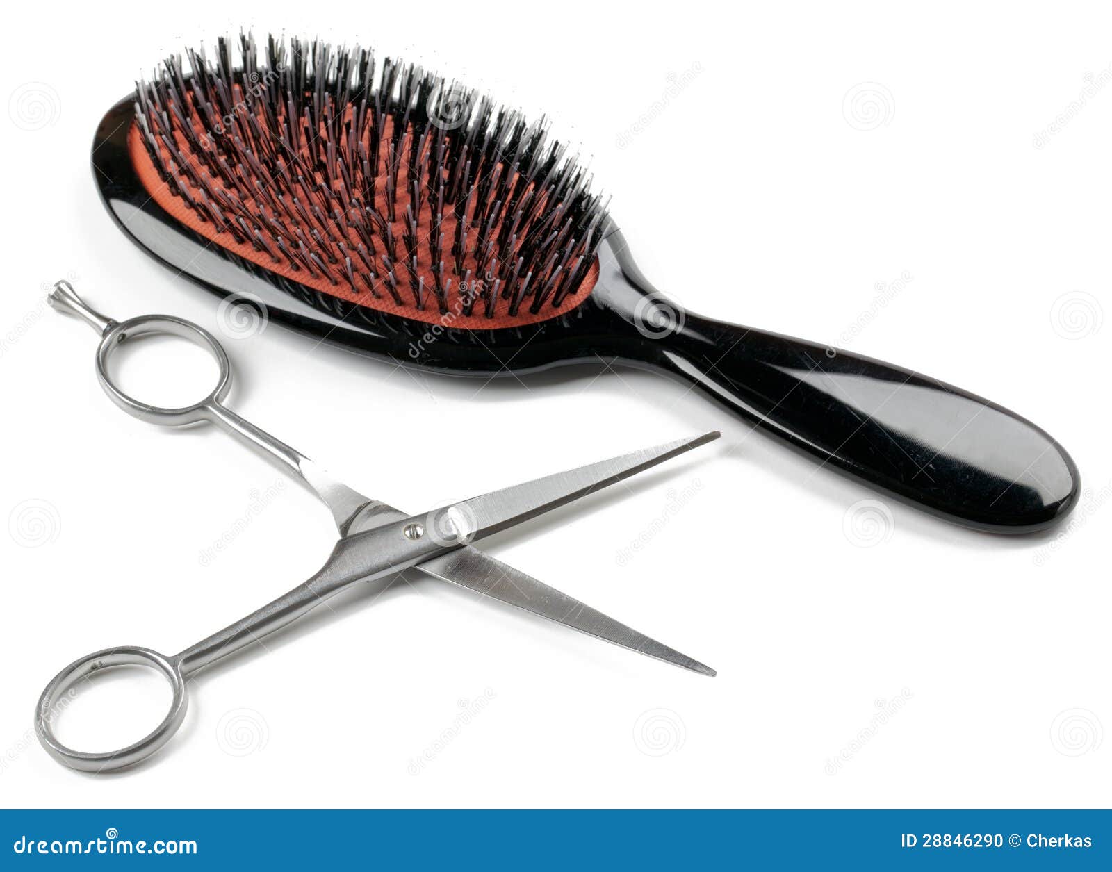 Forbici e pettine fotografia stock. Immagine di parrucchiere - 28846290