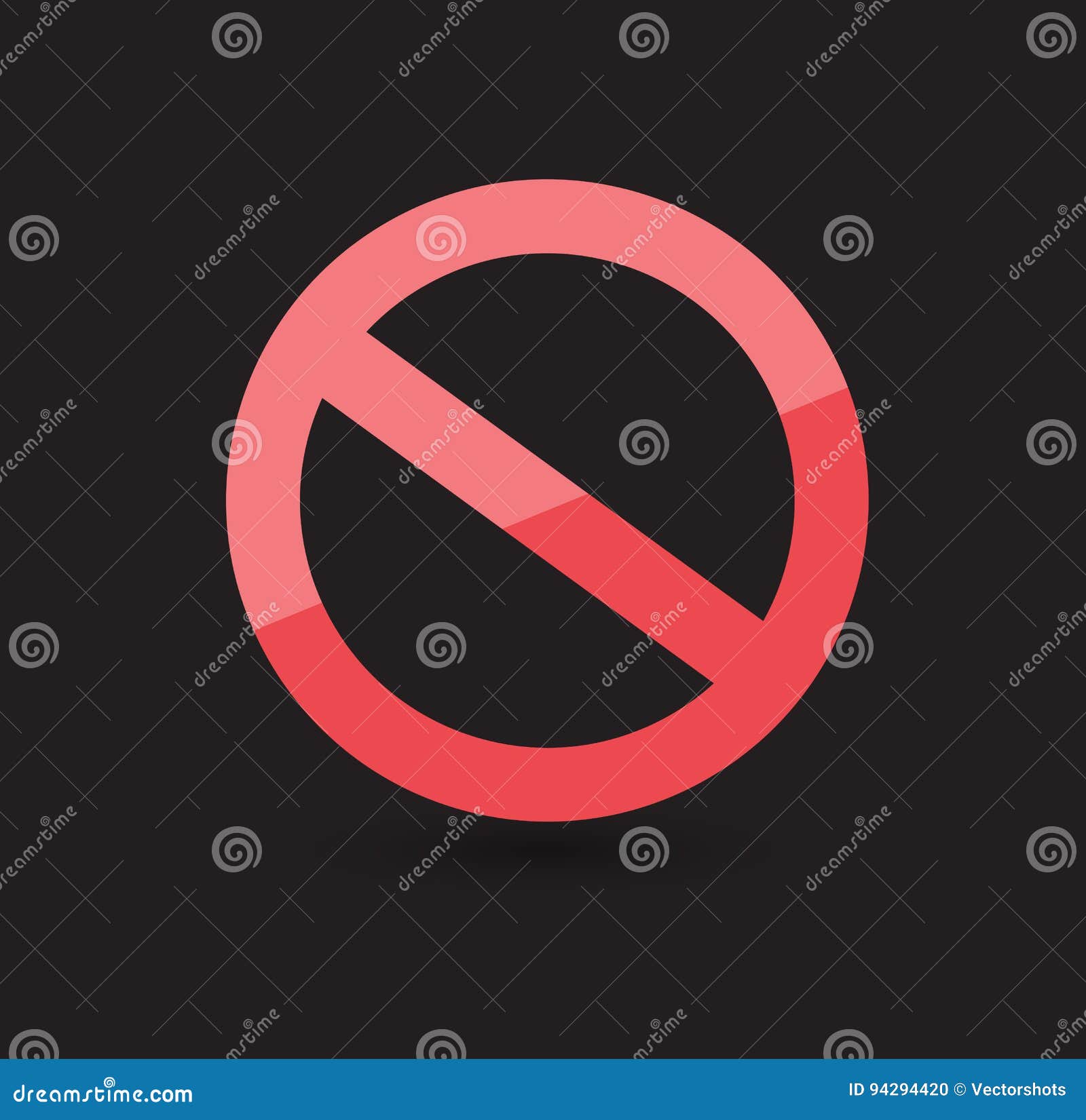 Forbid Symbol Vector Illustration | CartoonDealer.com #94294420