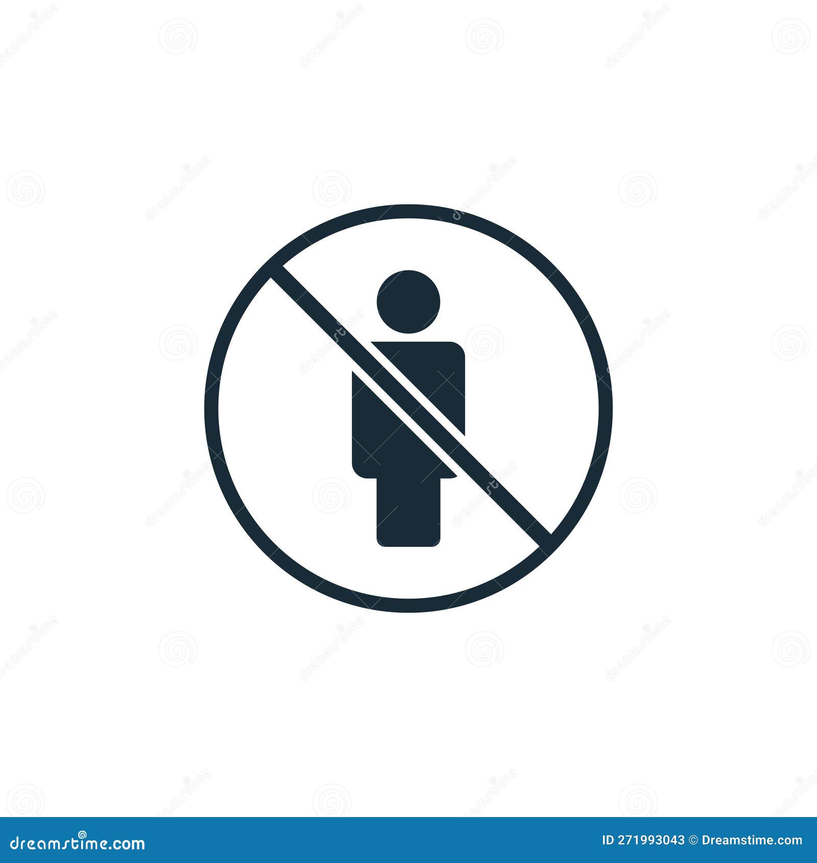 Forbidden Area Icon Design Template Elements Stock Vector ...