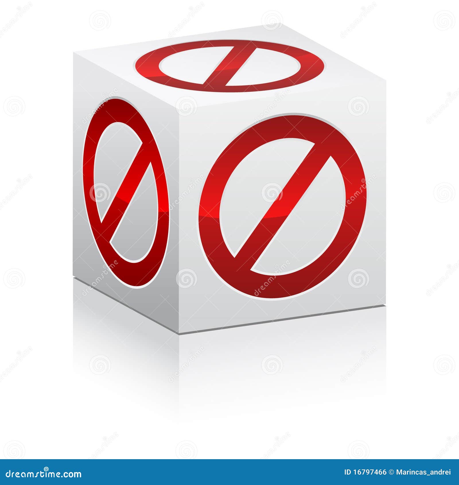 Forbidden box stock vector. Illustration of isolated - 16797466
