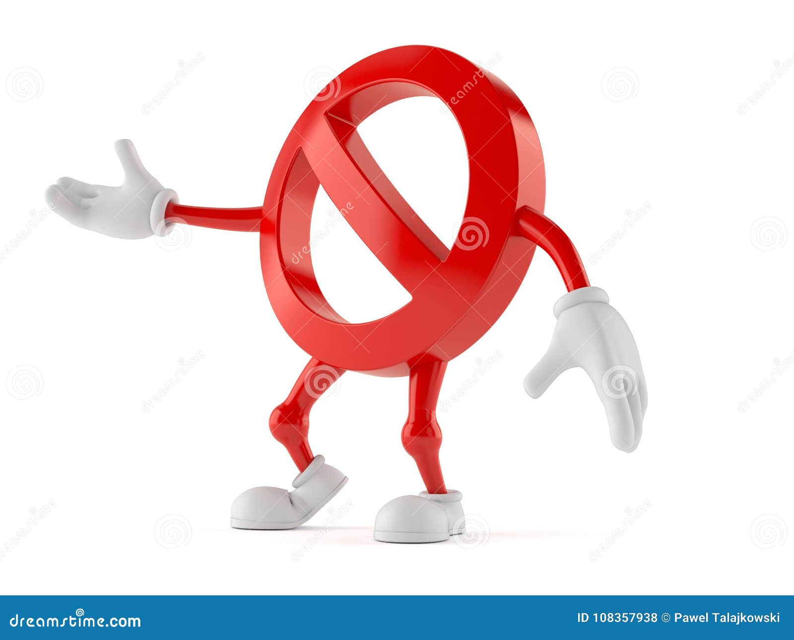 Forbidden character stock illustration. Illustration of toon - 108357938