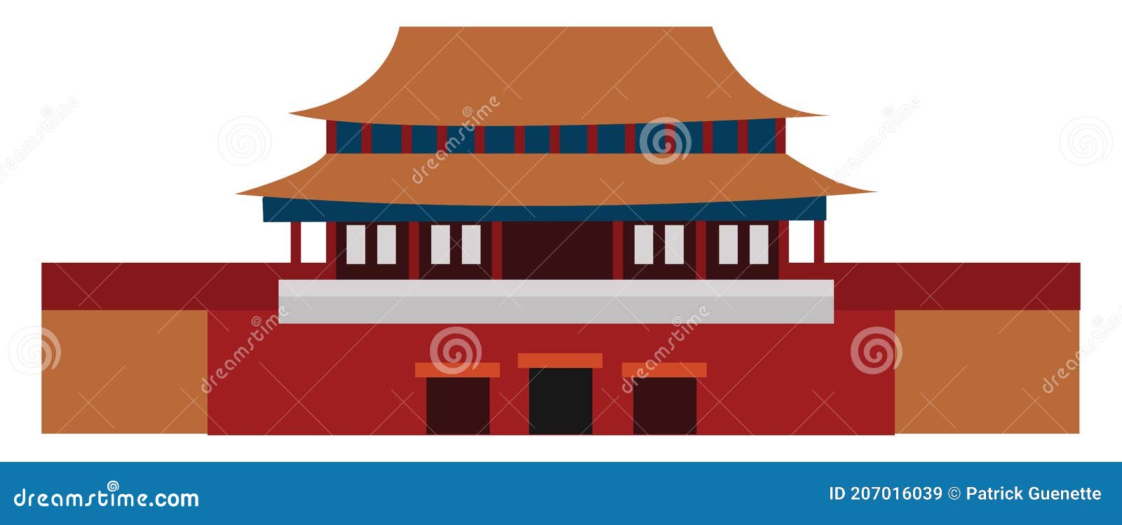 Forbidden City, Illustration, Vector Stock Vector - Illustration of ...