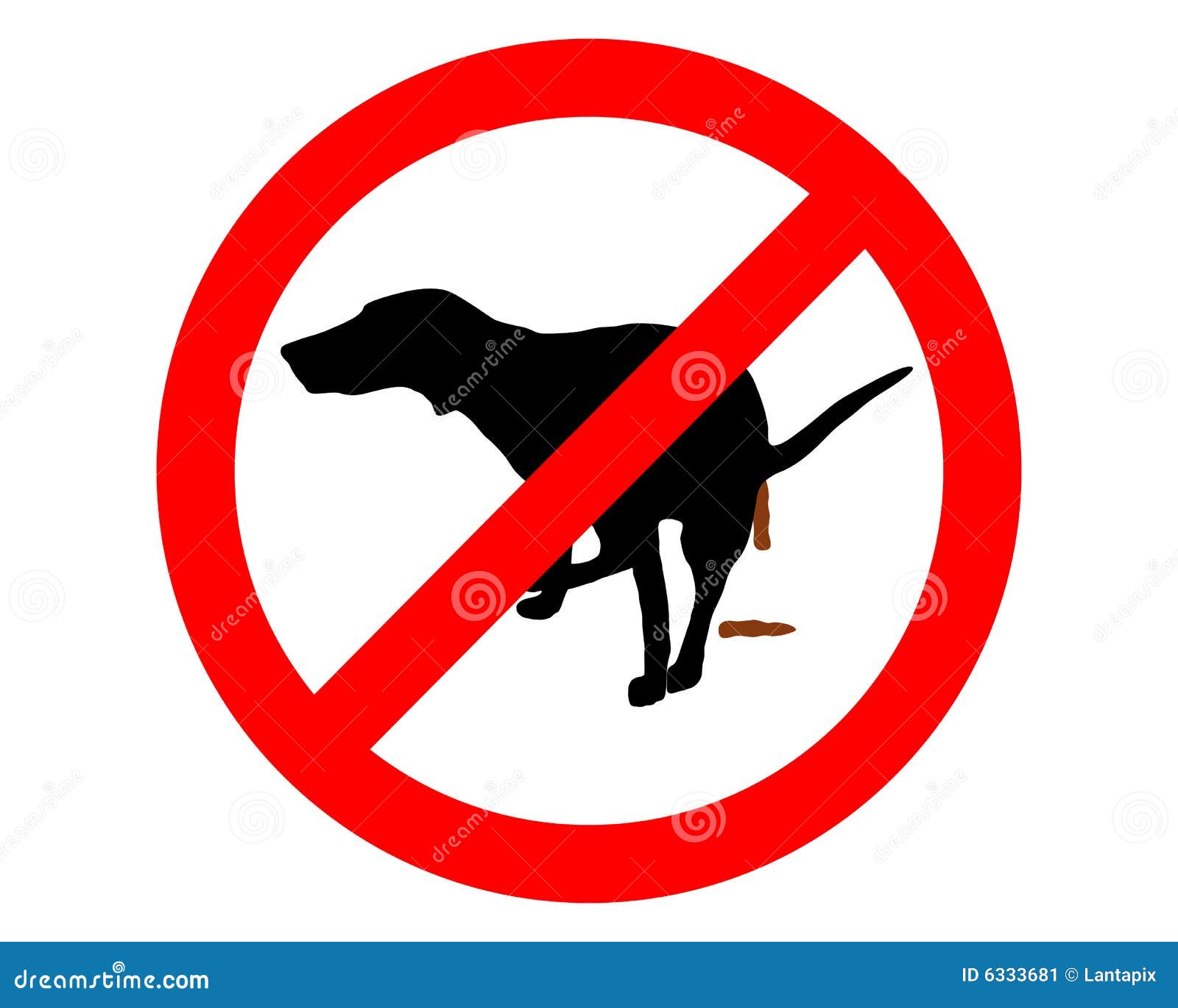Forbidden for dogs stock vector. Illustration of silhouette - 6333681