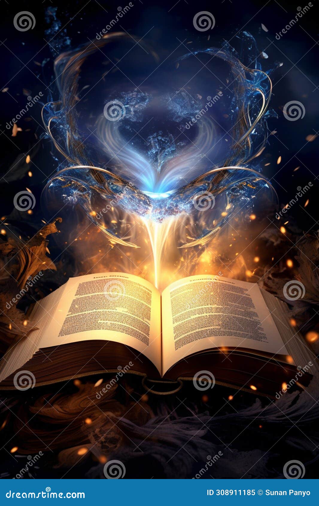 Mystical Book Nook A Traditional Library With Towering Bookshelves. AI ...