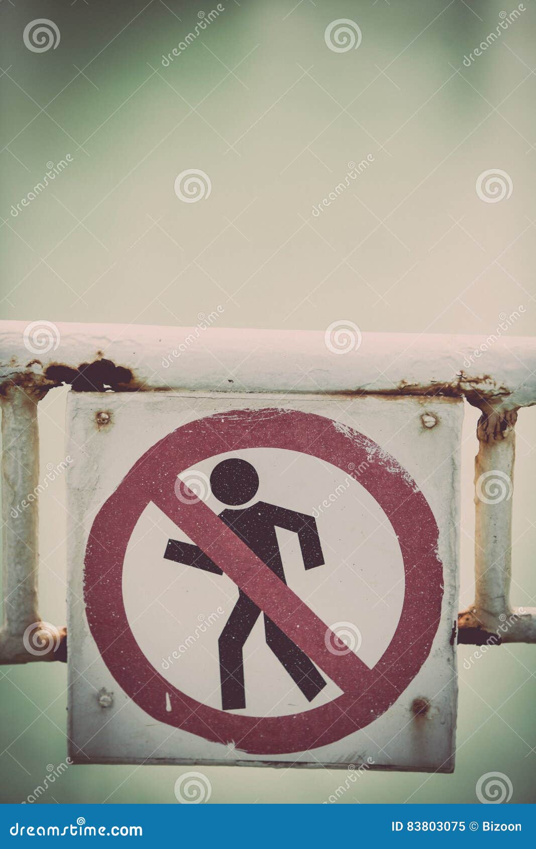 Forbidden passage sign stock image. Image of permit, sign - 83803075