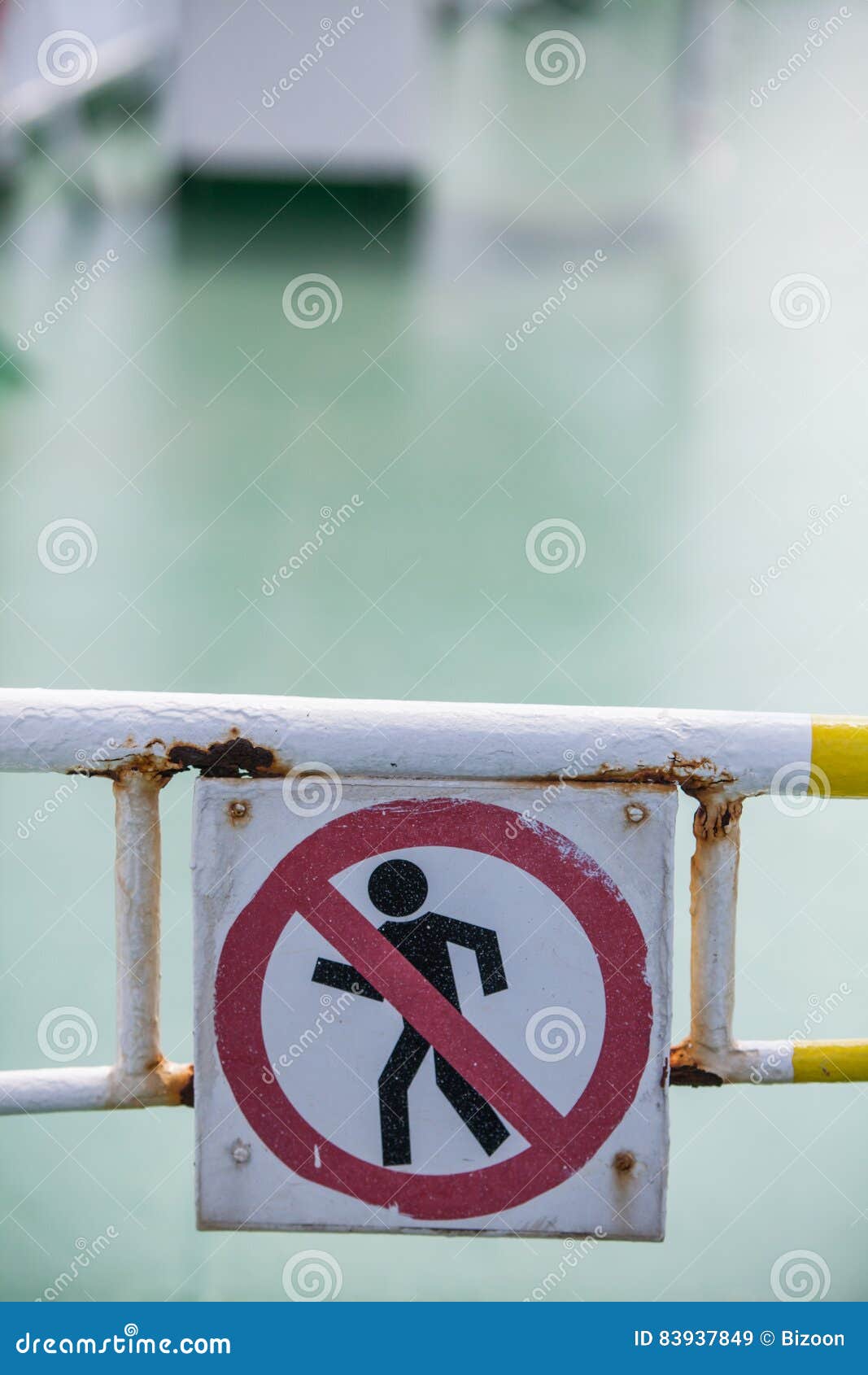 Forbidden passage sign stock image. Image of enter, trespassing - 83937849