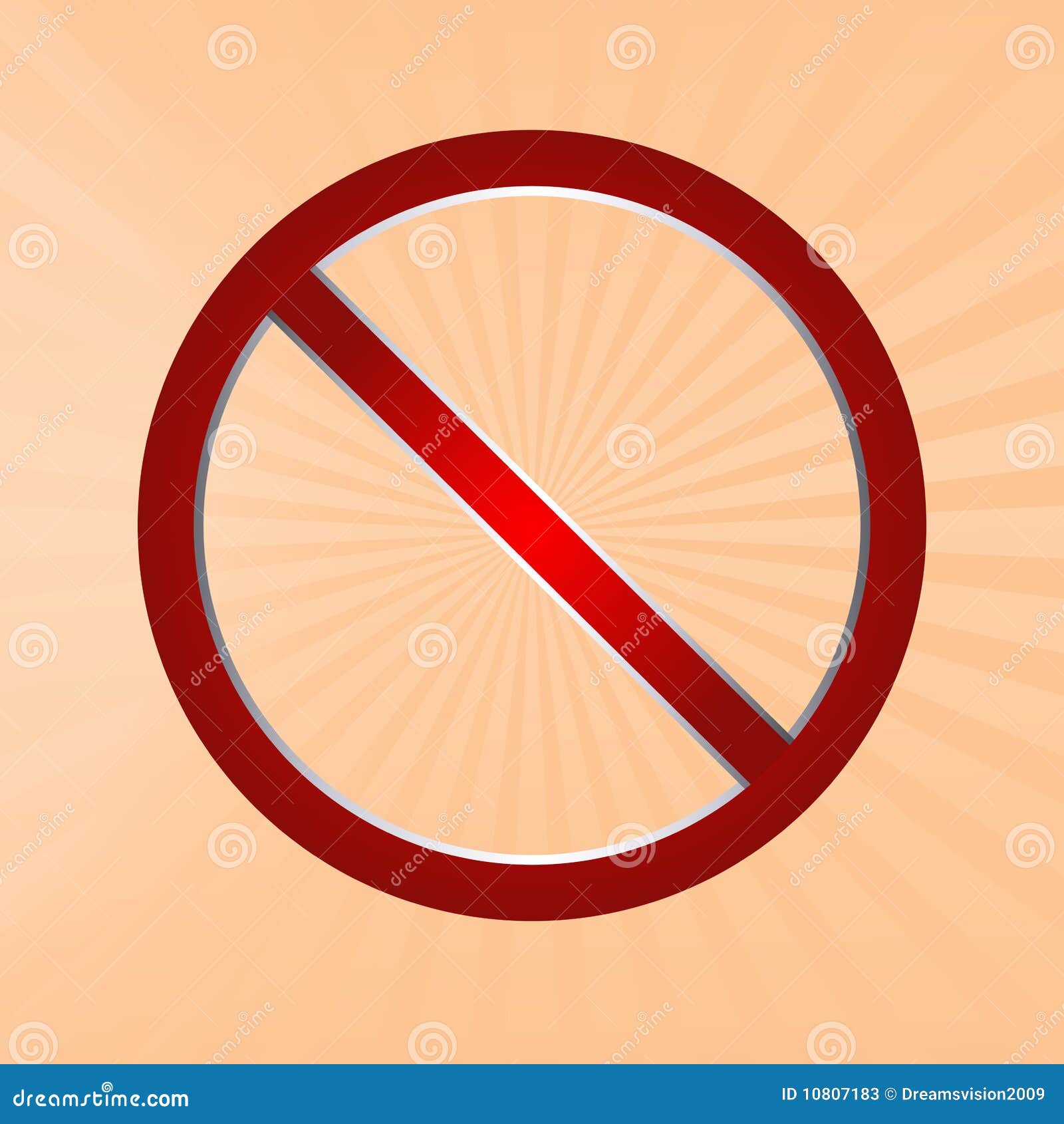 Forbidden sign stock vector. Illustration of safety, street - 10807183