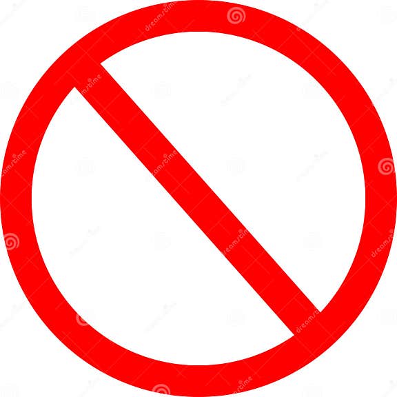 Forbidden Sign stock illustration. Illustration of rule - 6921517