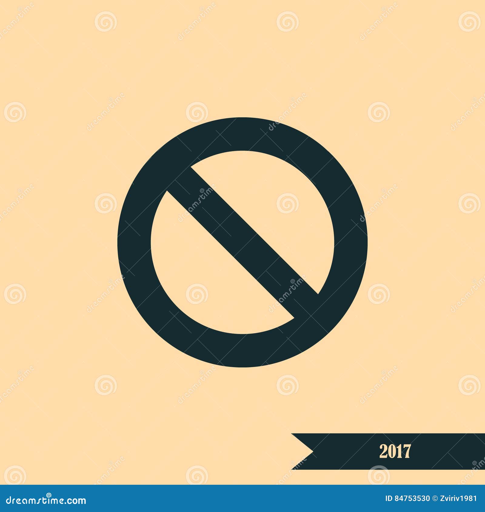 Forbidden sign isolated stock illustration. Illustration of restrict ...