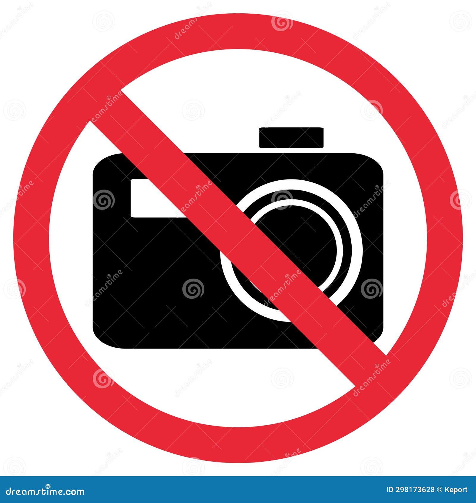 No Photos Allowed - Red Round Forbidden Sign or Button Stock ...