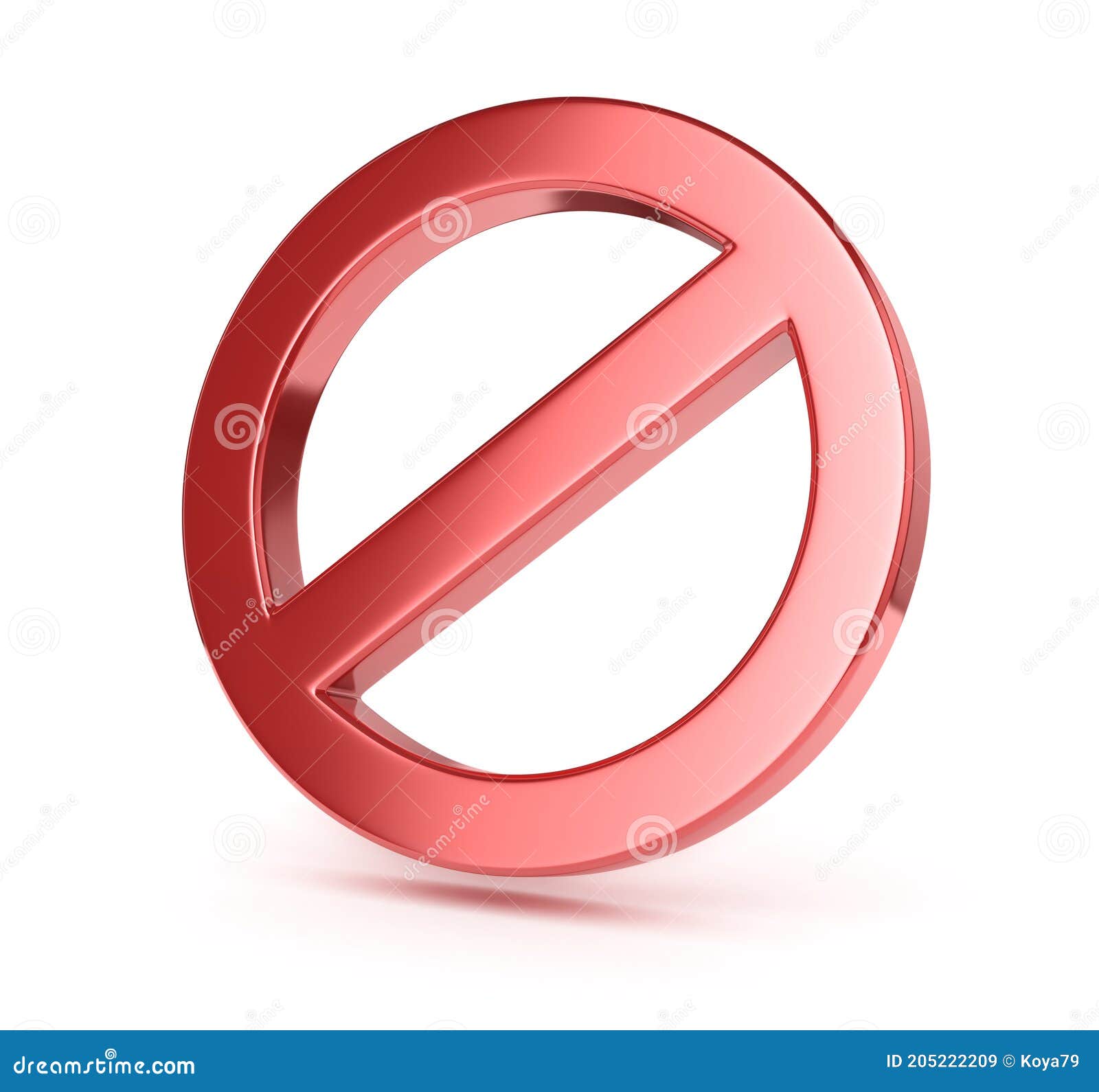 Forbidden Sign on White Background Stock Illustration - Illustration of ...