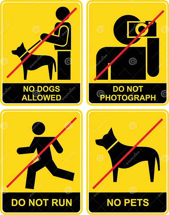 Forbidden signs stock vector. Illustration of warning - 17053160