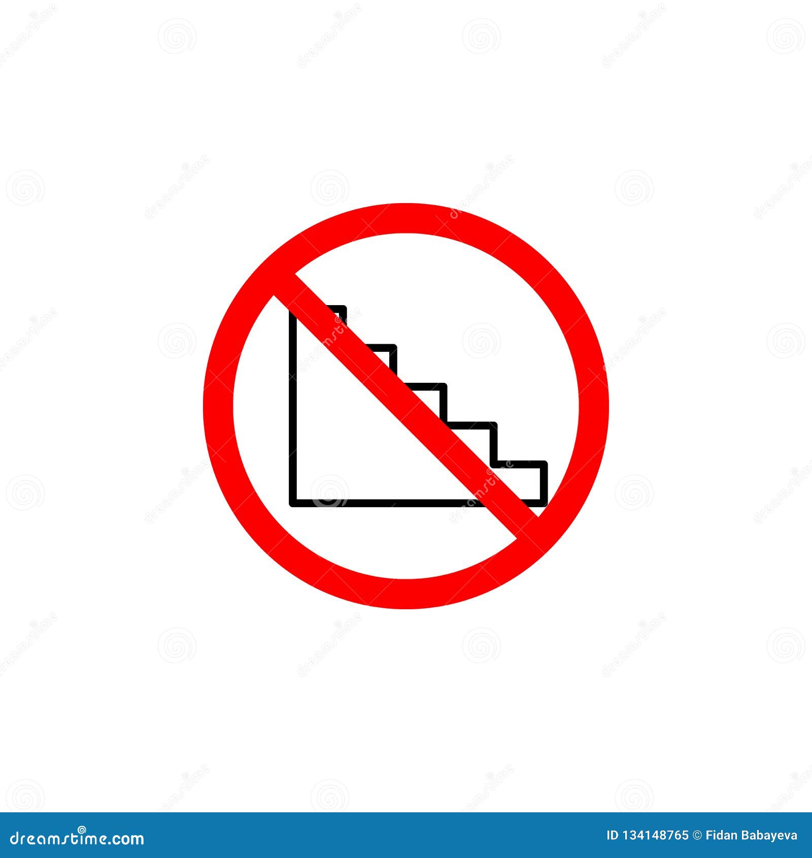 Forbidden Stairs Icon Can Be Used for Web, Logo, Mobile App, UI UX ...