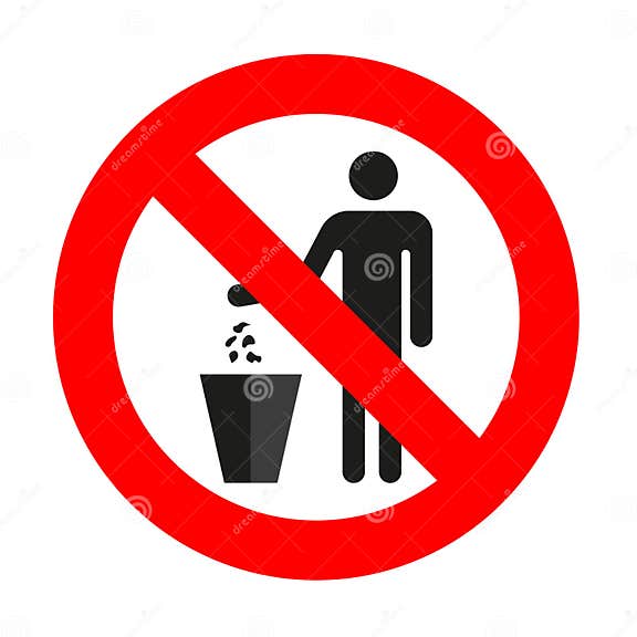 It is Forbidden To Throw Garbage, we Can Not Throw Garbage Stock ...