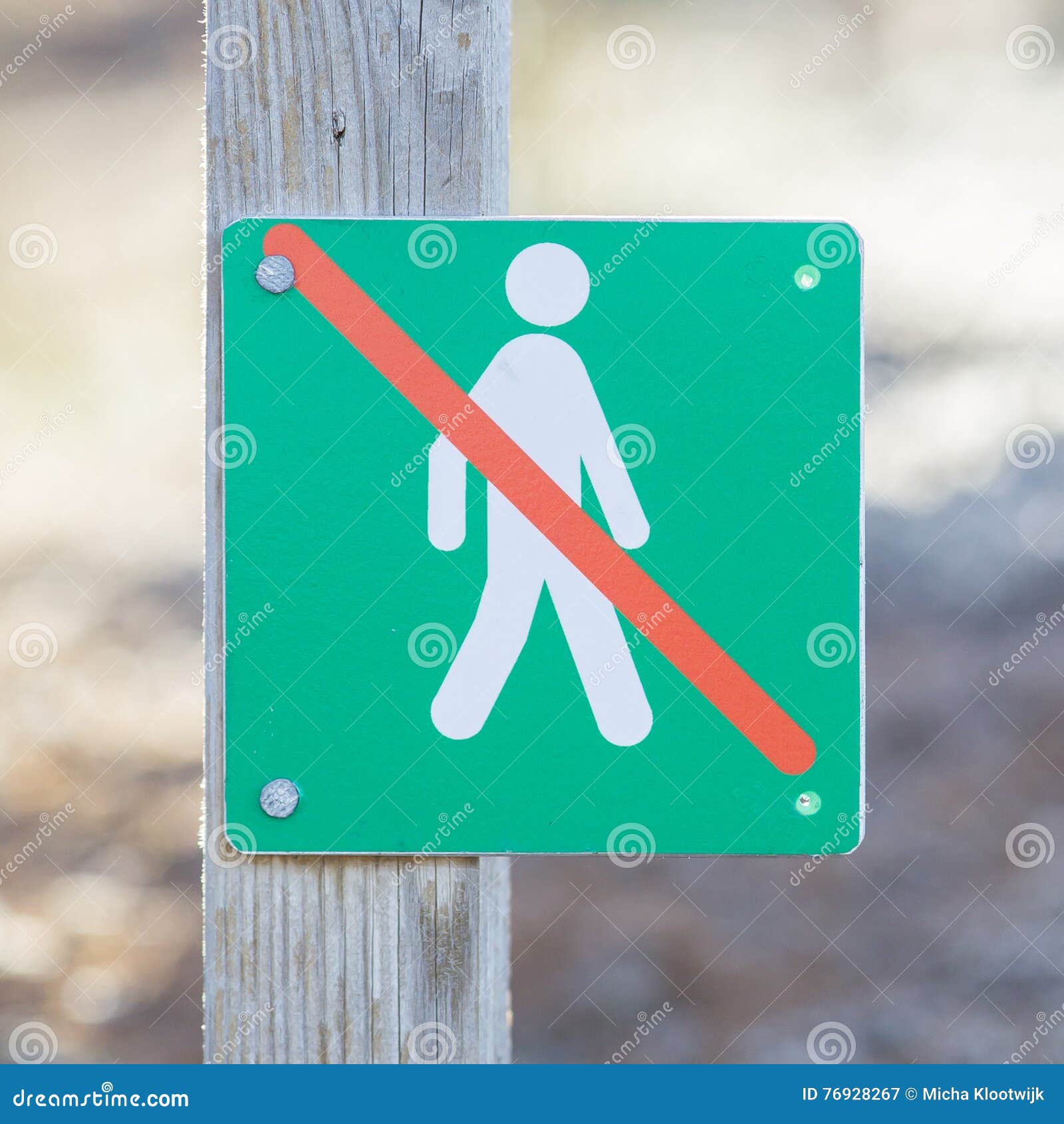 Forbidden To Walk Over Here - Iceland Stock Image - Image of sign ...