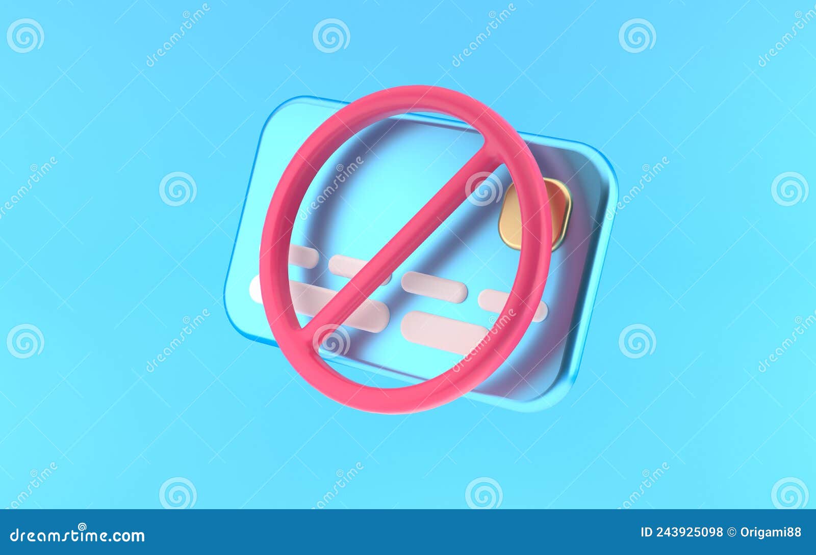 Forbidden Transactions by Card Concept. Money Transfer Restriction ...