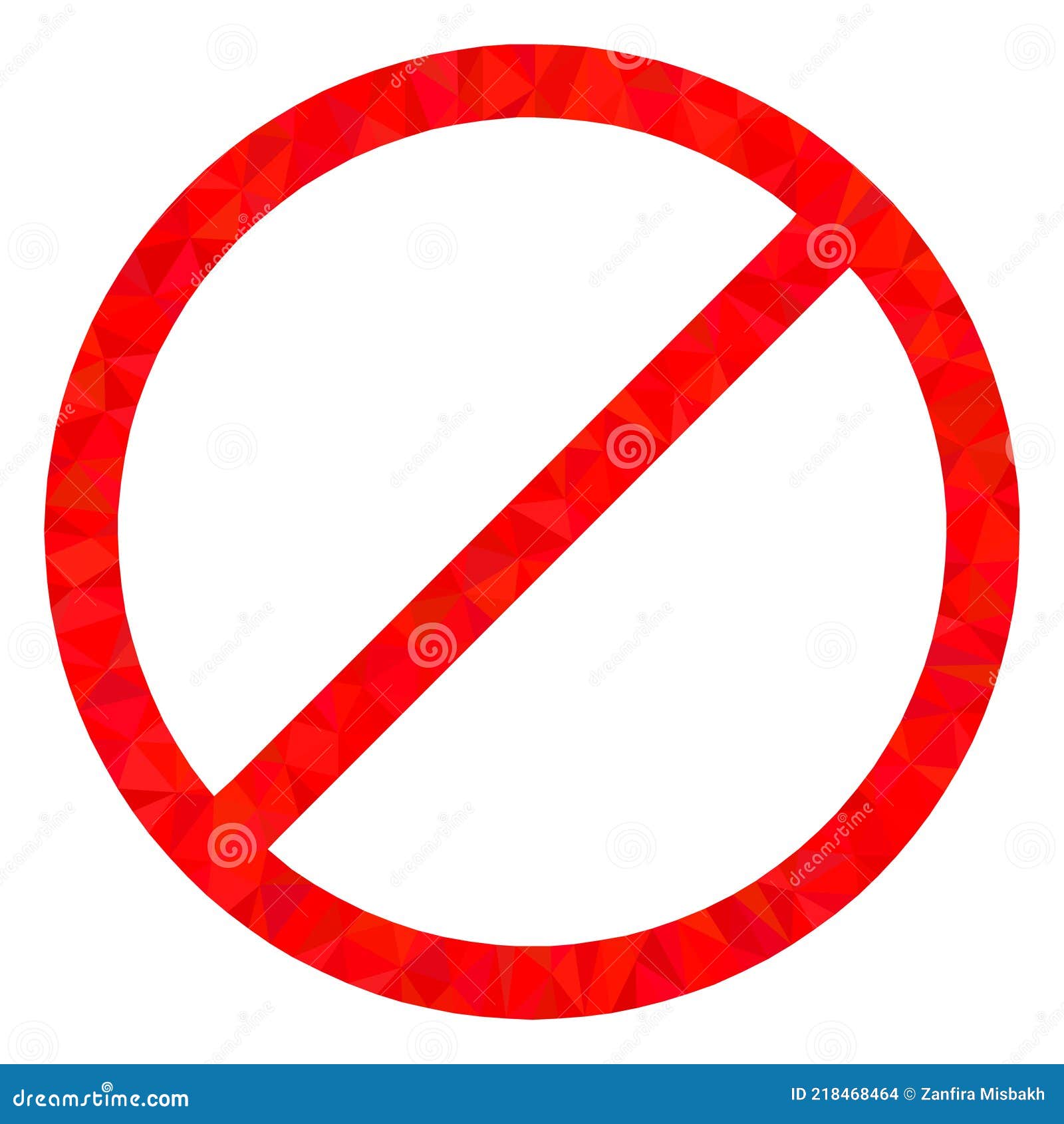 Forbidden Triangle Lowpoly Flat Icon Stock Vector - Illustration of ...