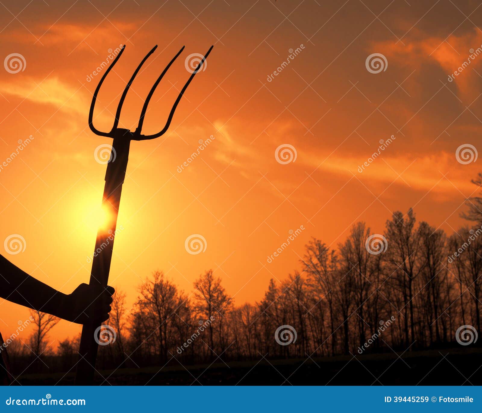 Forca immagine stock. Immagine di forcone, bello, orrore - 39445259