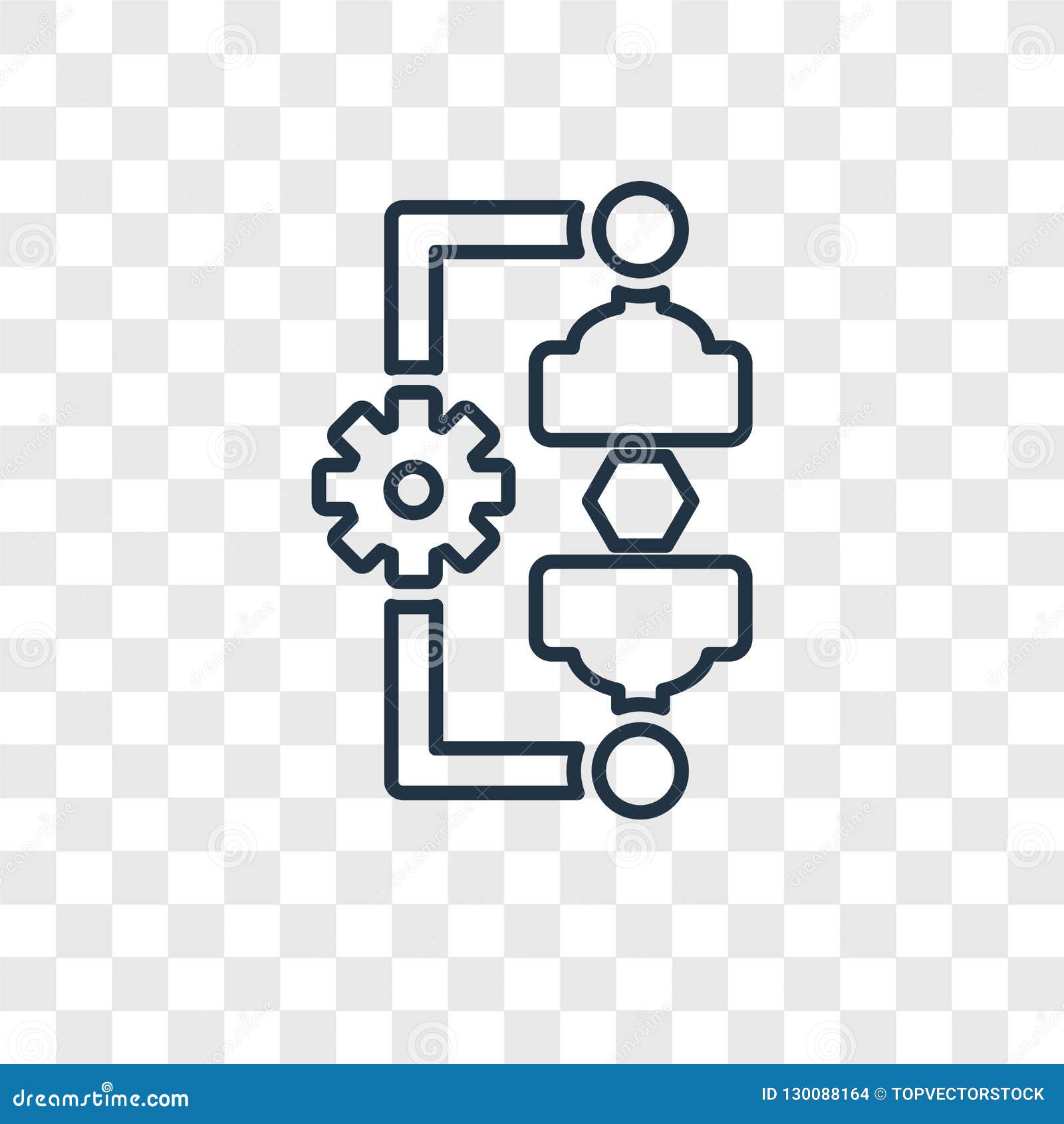 Force Concept Vector Linear Icon Isolated On Transparent Background ...