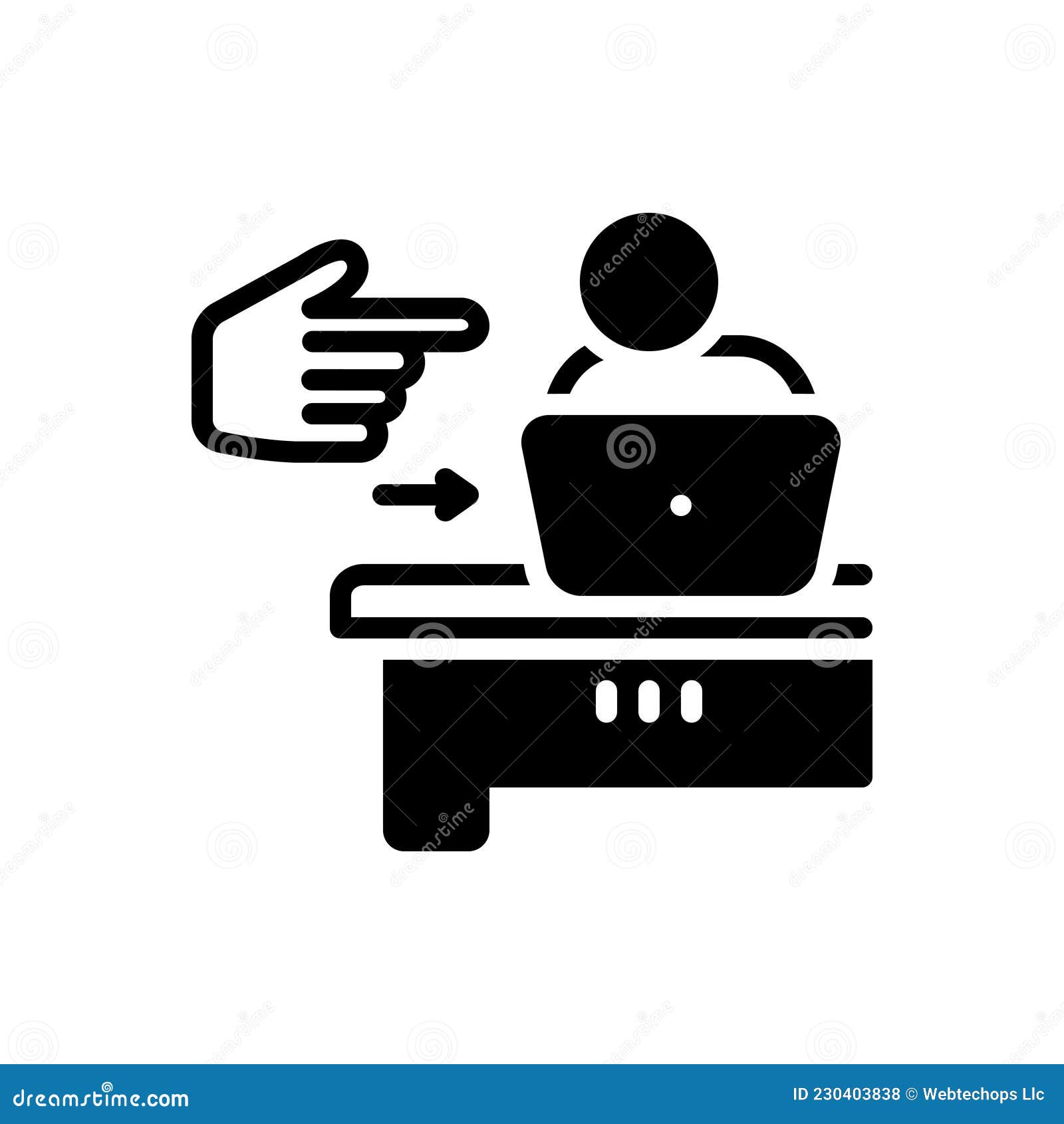 Black Solid Icon for Force, Strength and Power Stock Vector ...