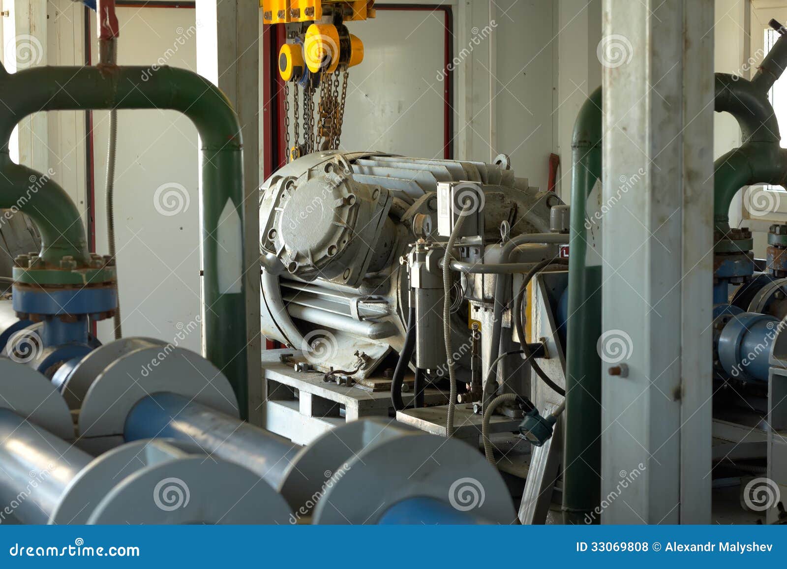 Force-pump. stock photo. Image of electric, pipe, equipment - 33069808