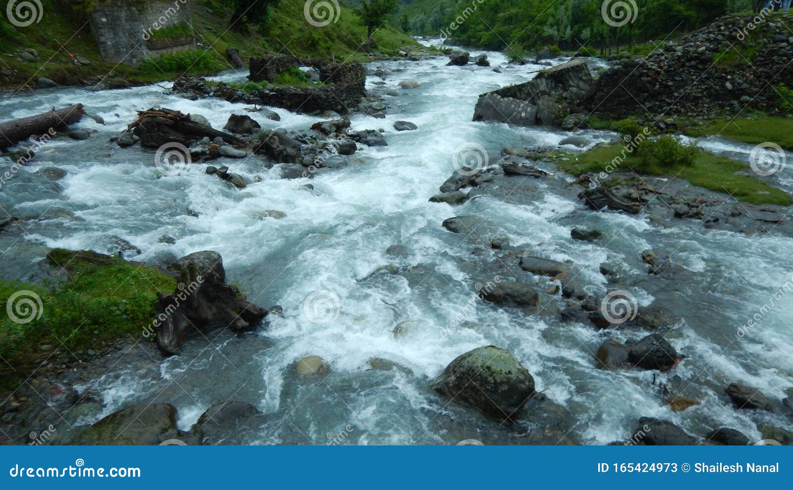 Force of a river water stock image. Image of power, nature - 165424973