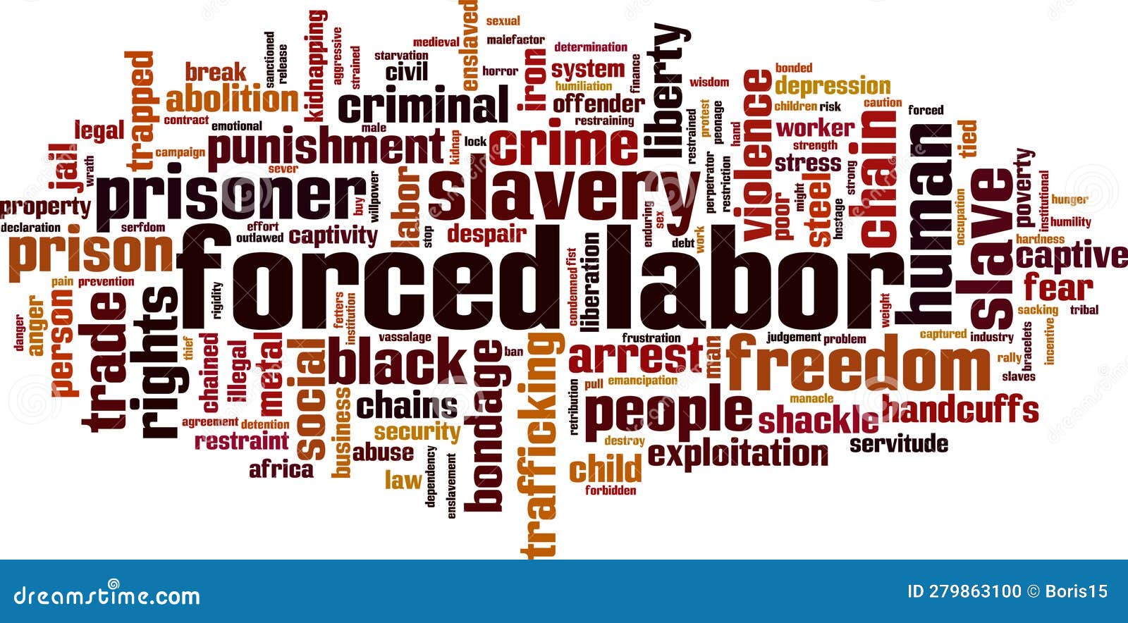 Forced Labor Concept Icon Vector Illustration | CartoonDealer.com ...