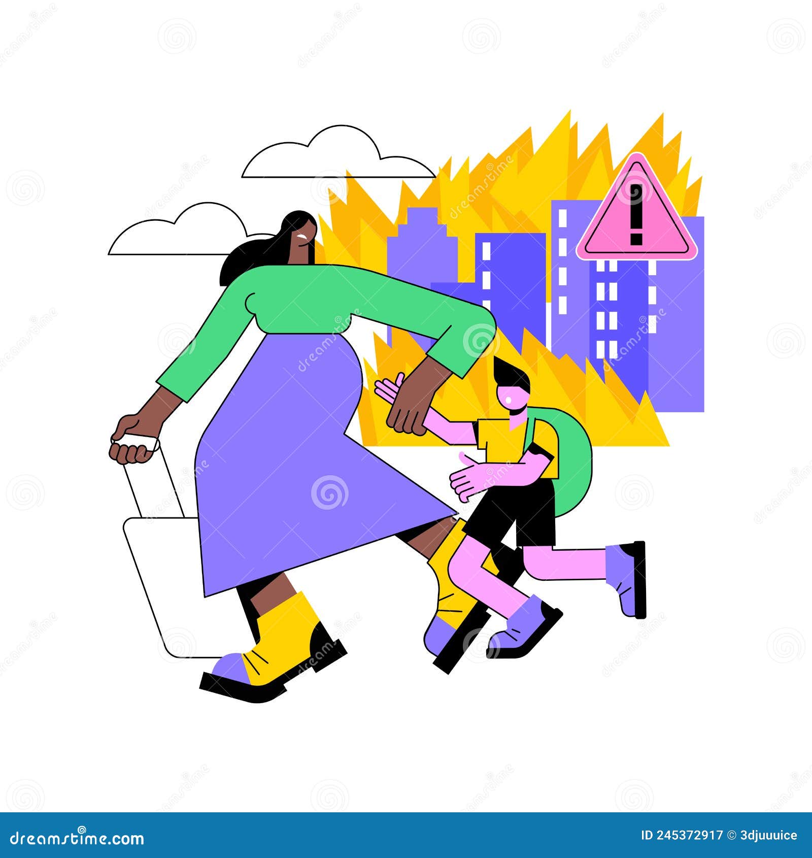 Freedom From Forced Labour Blue Concept Icon Cartoon Vector ...