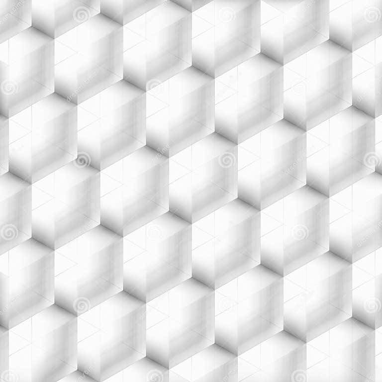 Transparent Cubes in White Perspective Stock Illustration ...