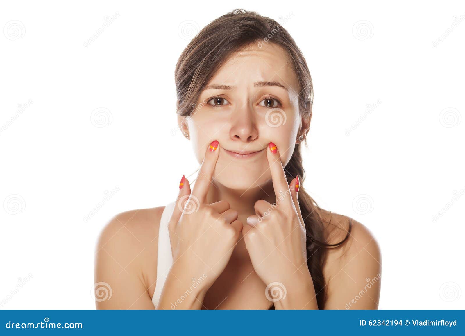 Forced smile stock photo. Image of force, fake, smiling - 62342194