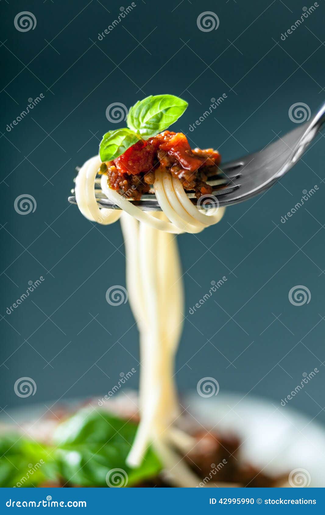 Forcella in Pieno Degli Spaghetti Italiani Fotografia Stock - Immagine ...