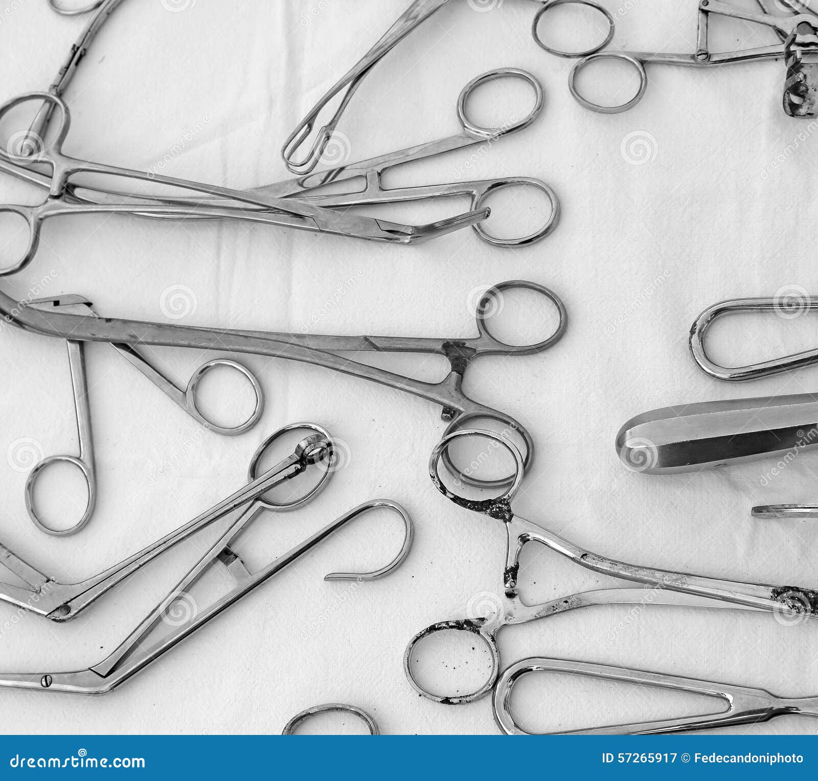 Forceps and Other Ancient Medical Instruments Stock Image - Image of ...