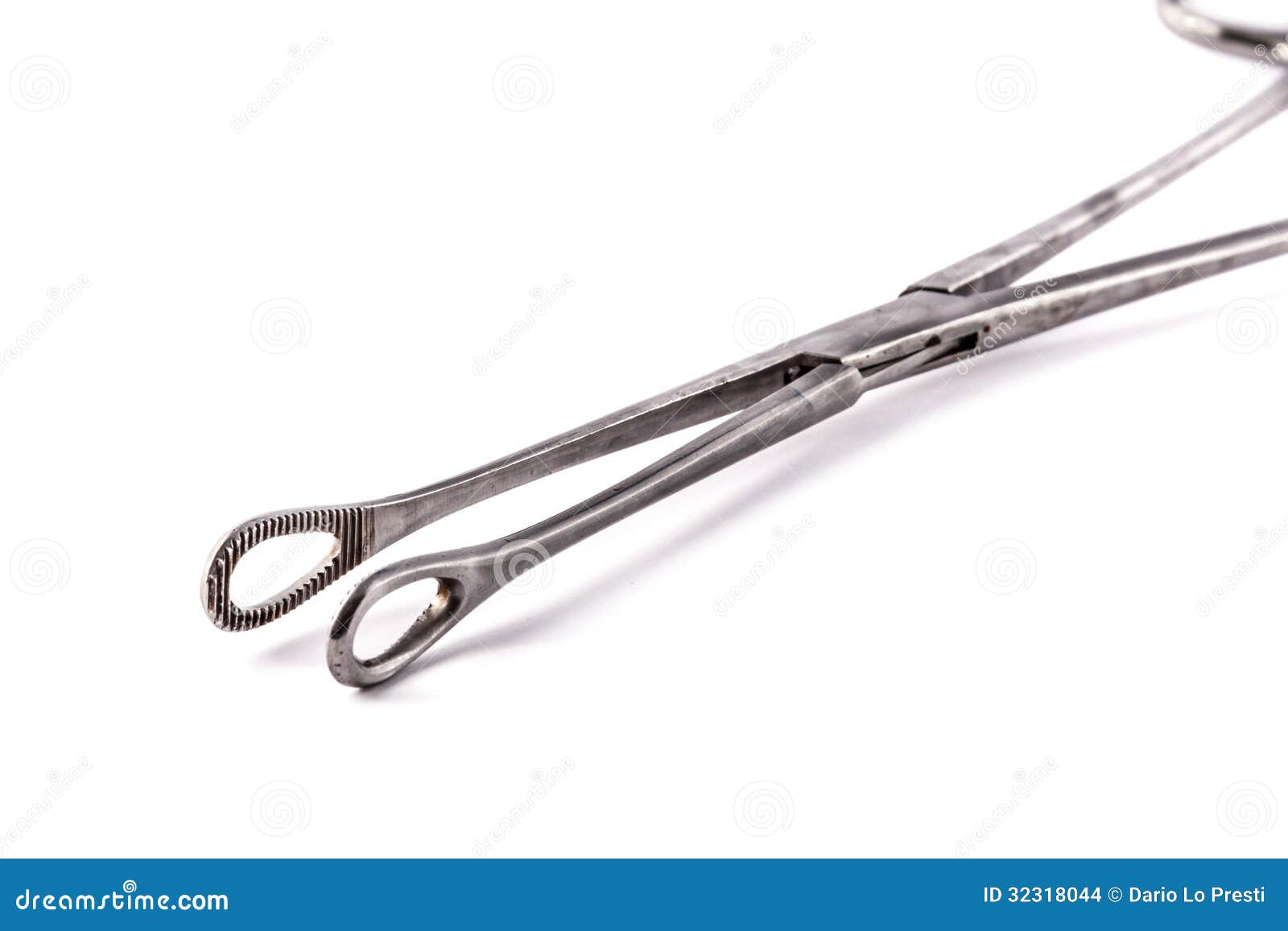 Forceps over white stock photo. Image of emergency, medicine - 32318044