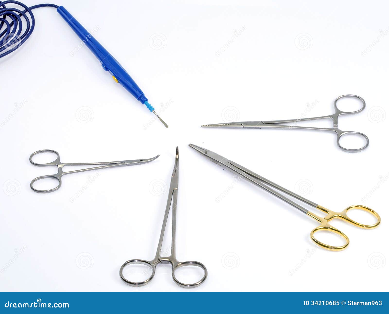 Forceps, Scalpels and Various Tools in Operating Room Stock Image ...