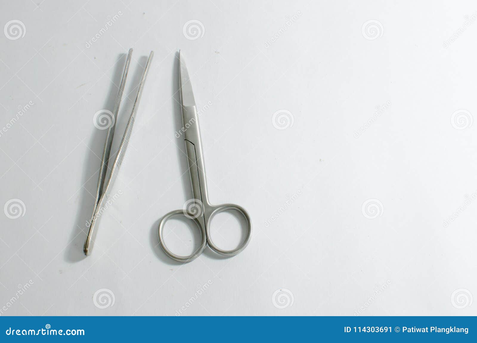 Forceps and scissor stock image. Image of element, healthcare - 114303691