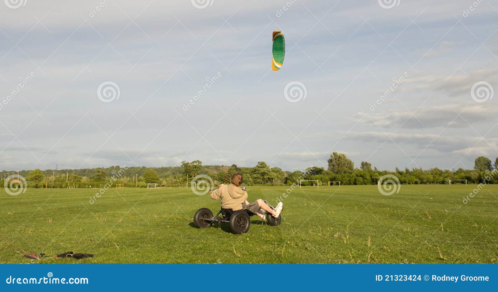 Forces of Nature-wind Power Moves Buggy Over Field Stock Photo - Image ...