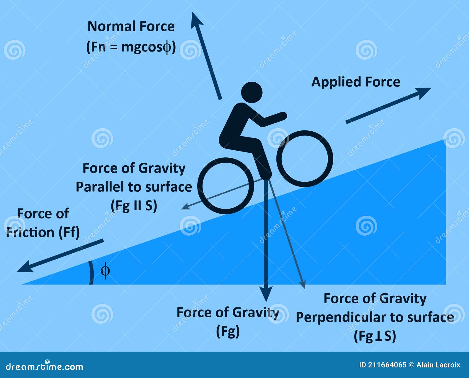 Forces physics stock illustration. Illustration of mathematics - 211664065