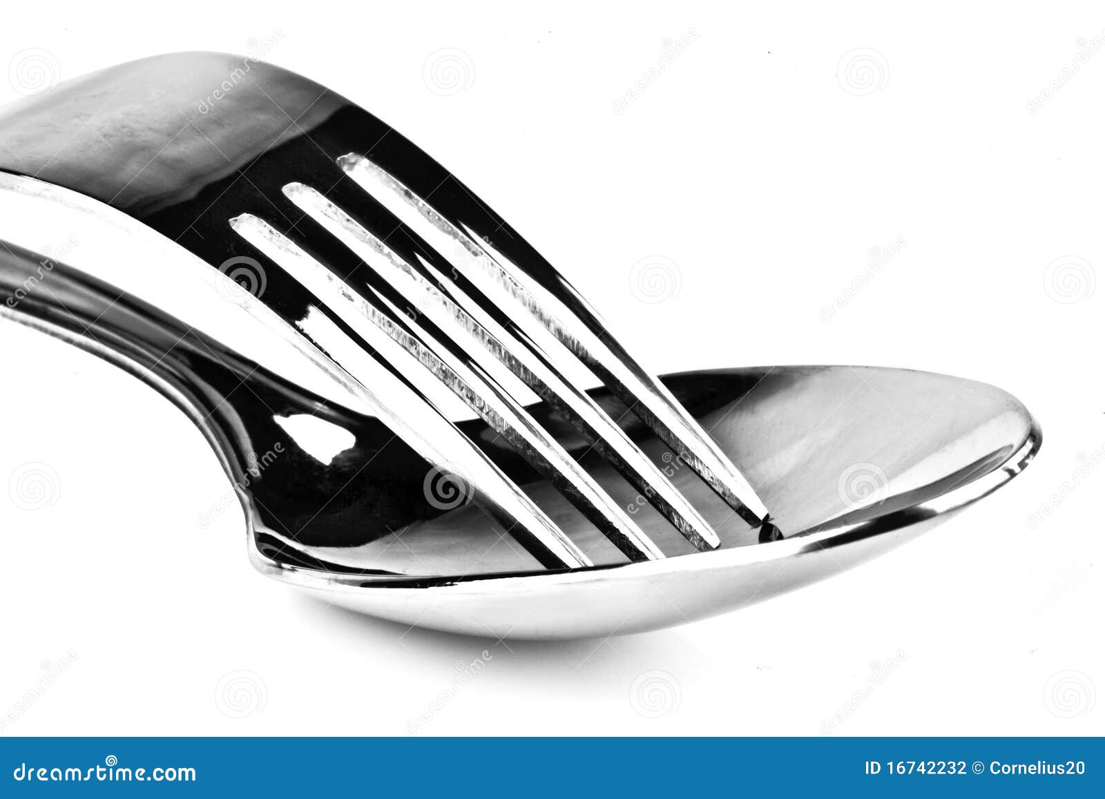 Forchetta e cucchiaio fotografia stock. Immagine di apparecchiatura ...