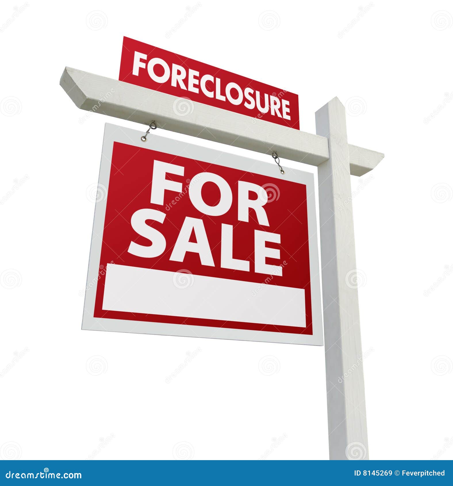 Forclosure for Sale Real Estate Sign Stock Image - Image of sale, path ...