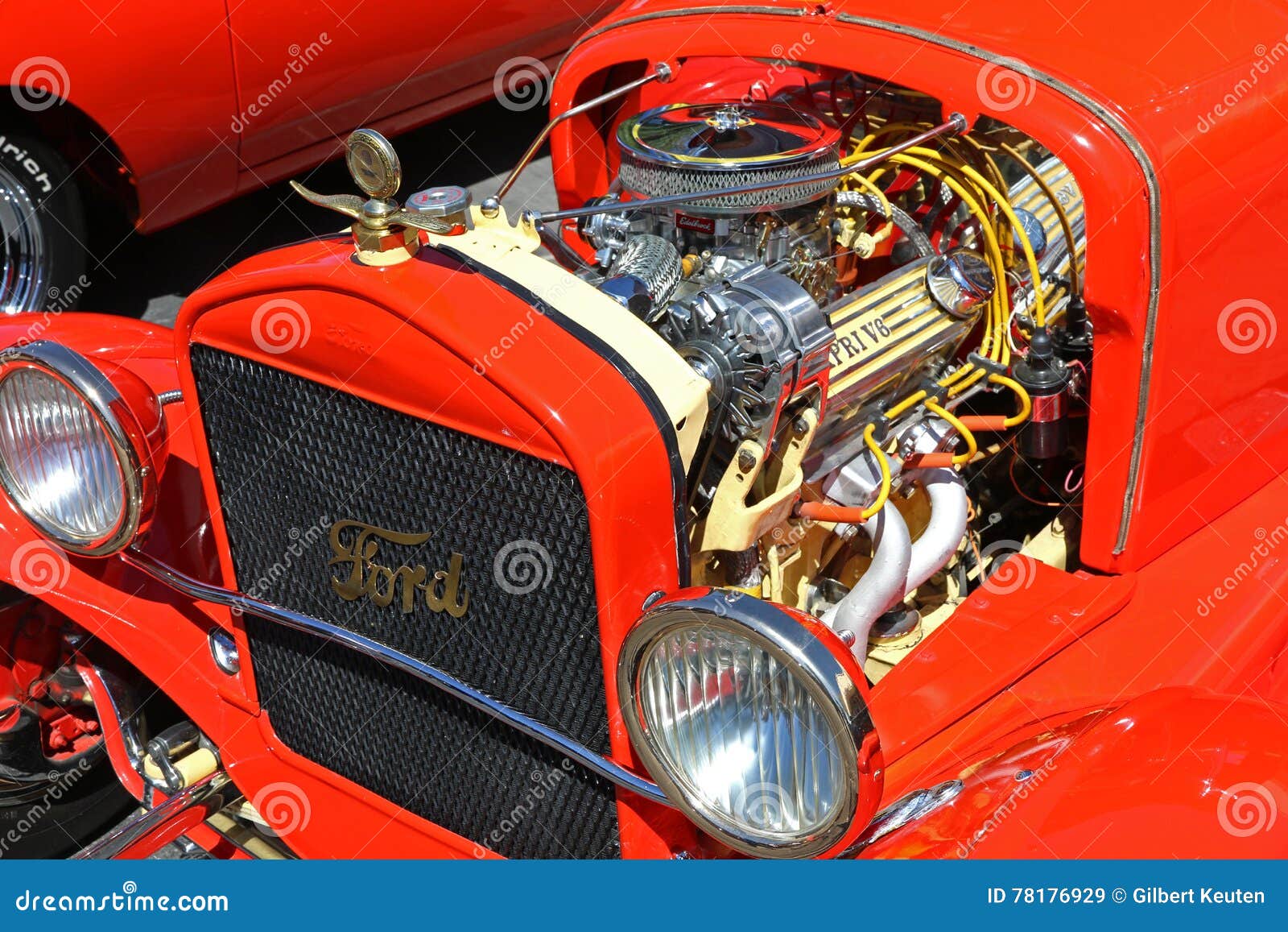 Ford Car engine editorial stock image. Image of vehicle - 78176929
