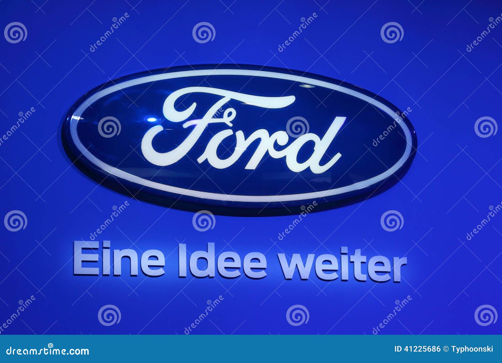 Ford Company Logo foto editorial. Imagen de sajonia, justo - 41225686