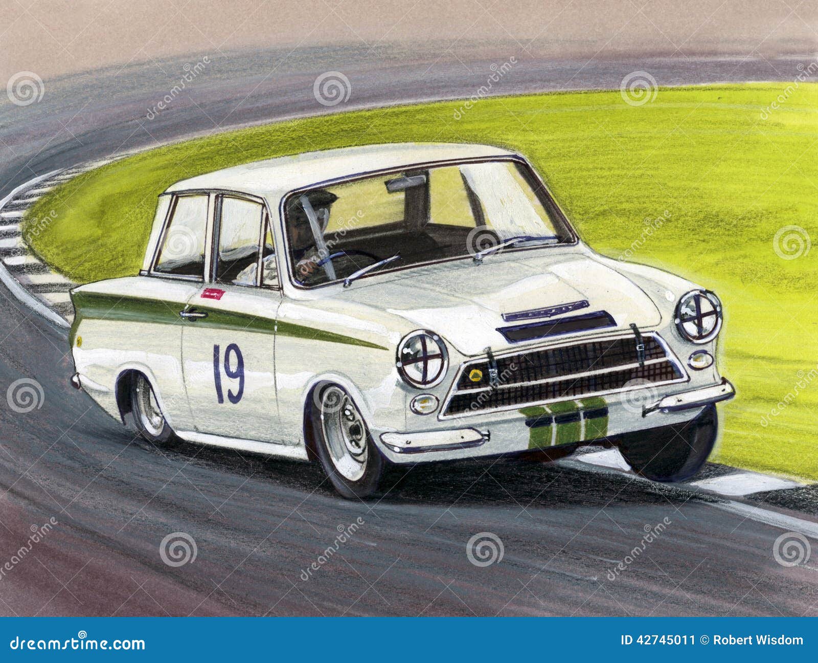 Ford Cortina Mk 1 Lotus photo éditorial. Illustration du croquis - 42745011