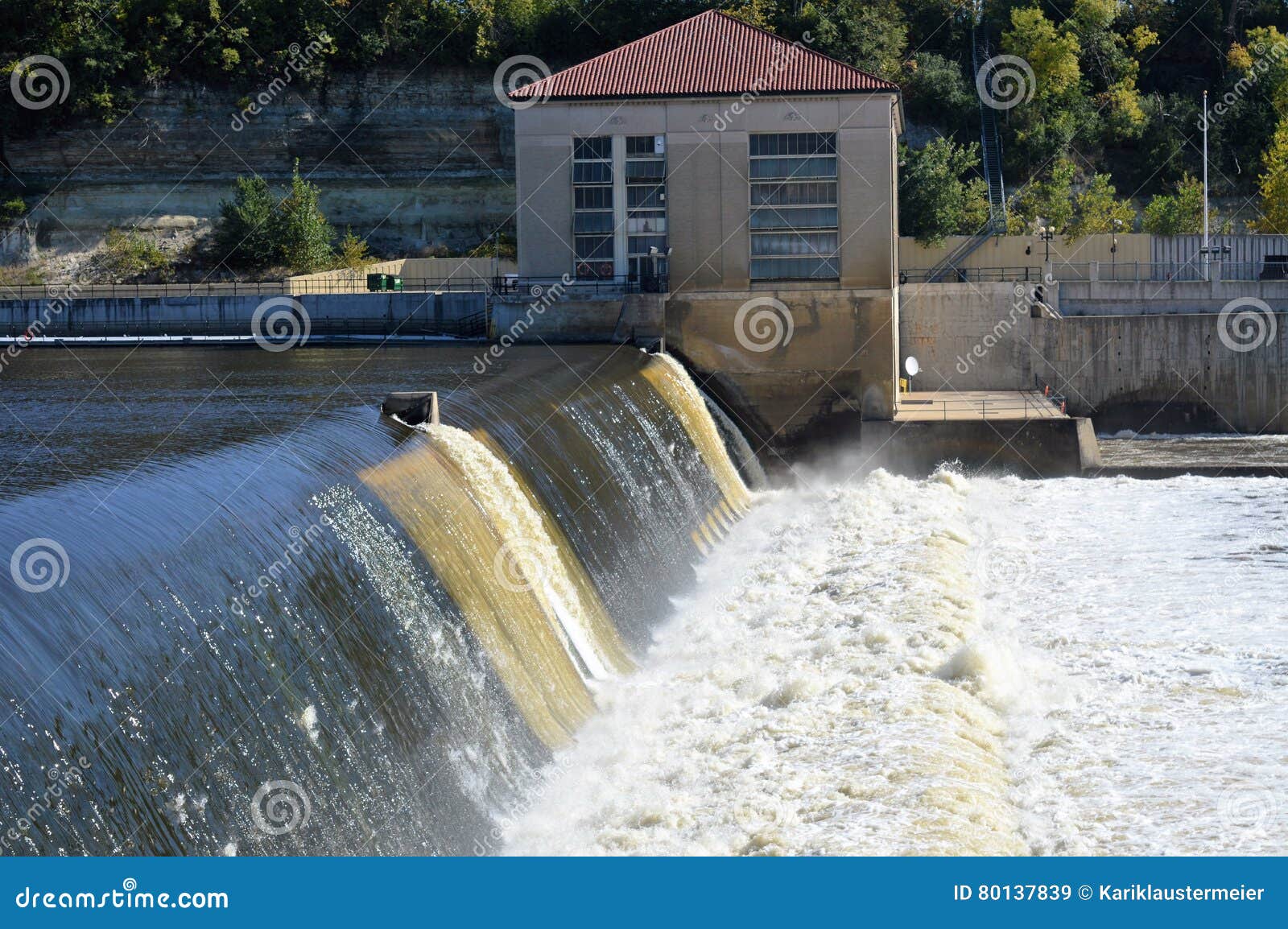 Ford Dam stock image. Image of blue, mississippi, detail - 80137839