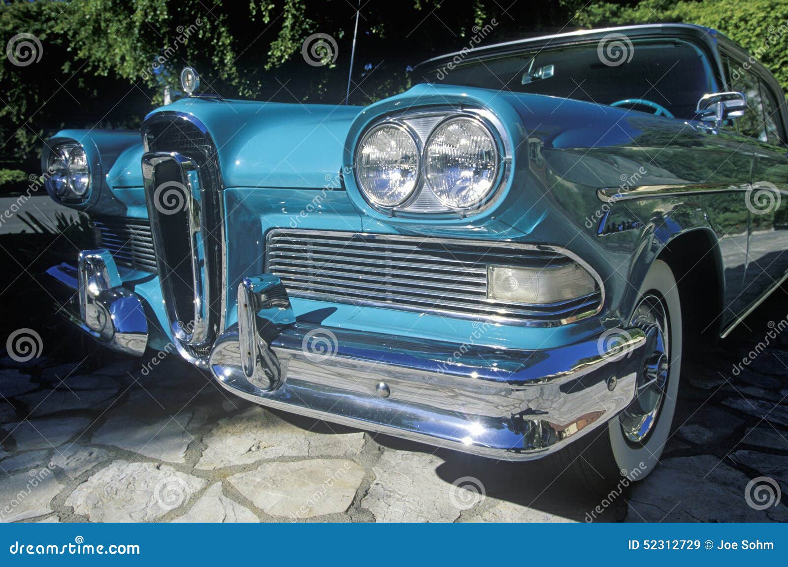 1958 Ford Edsel Dash & Steering Wheel Stock Photography | CartoonDealer ...