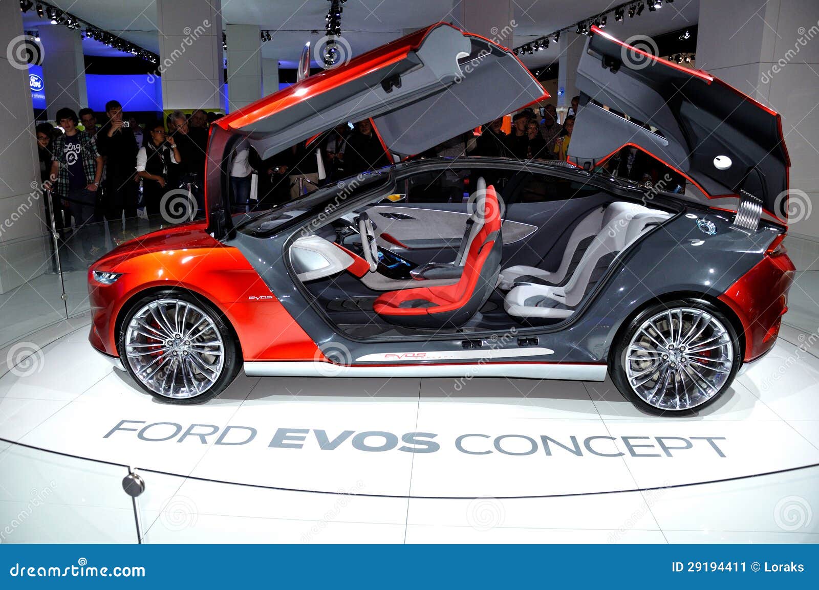 Ford EVOS concept car. editorial photo. Image of technology - 29194411