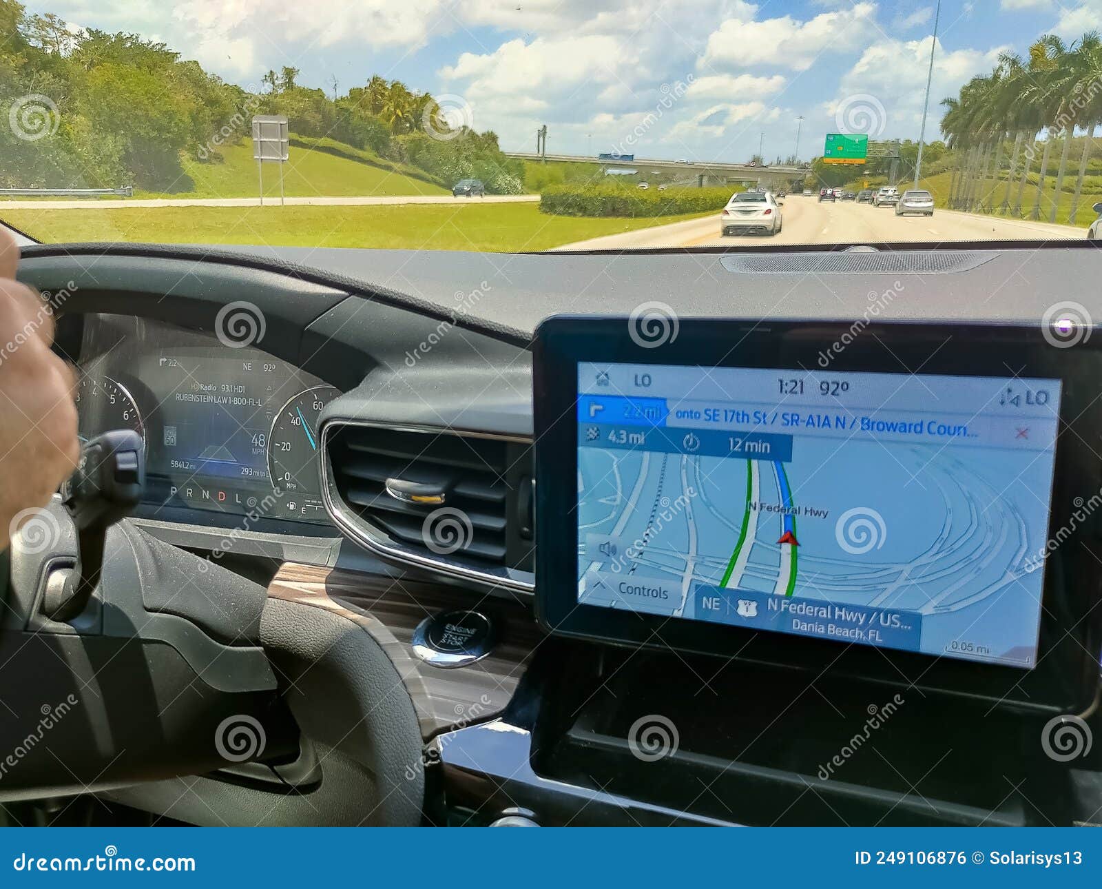 Ford Explorer Car Dashboard and Navigation System Editorial Photo ...